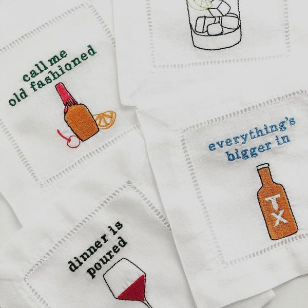 Cocktail Napkins - Etsy