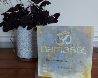 Namaste Card - Etsy
