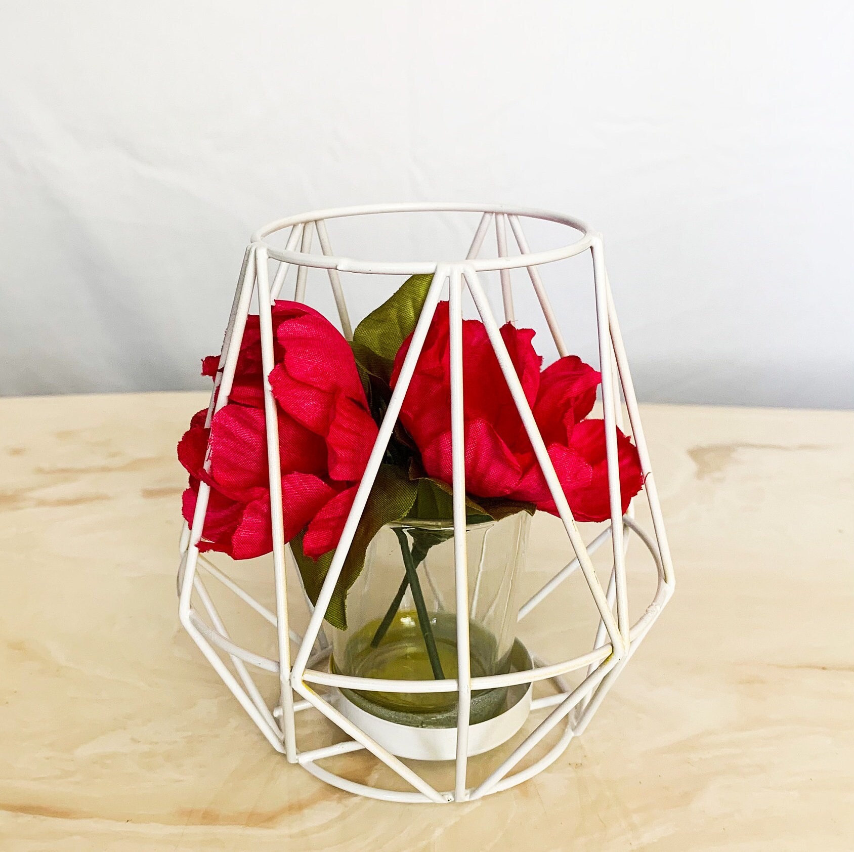 Geometric Candle Holder | White, Silver, & Gold | Centerpieces for ...