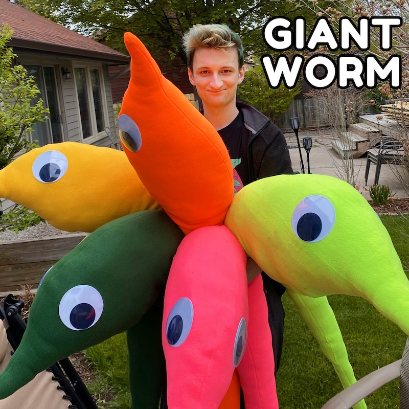 Worm Plush - Etsy