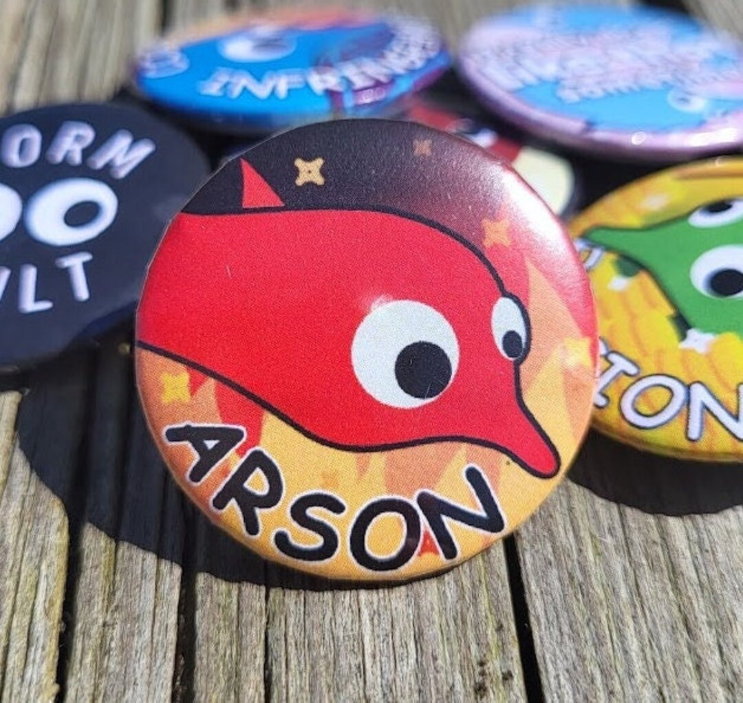 1 Worm on a String Arson Pin - Etsy
