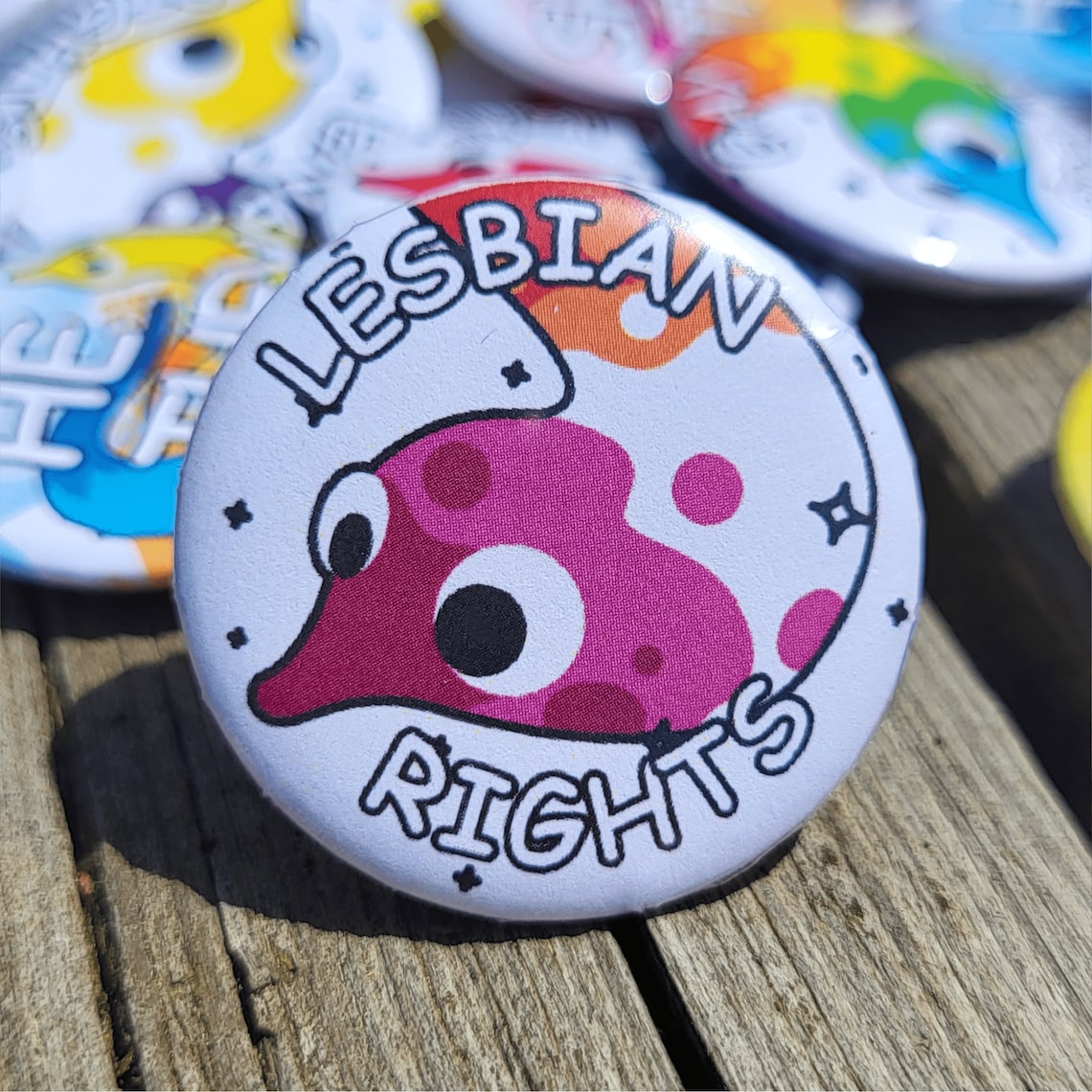 1 Worm on a String Pride Pins - Etsy