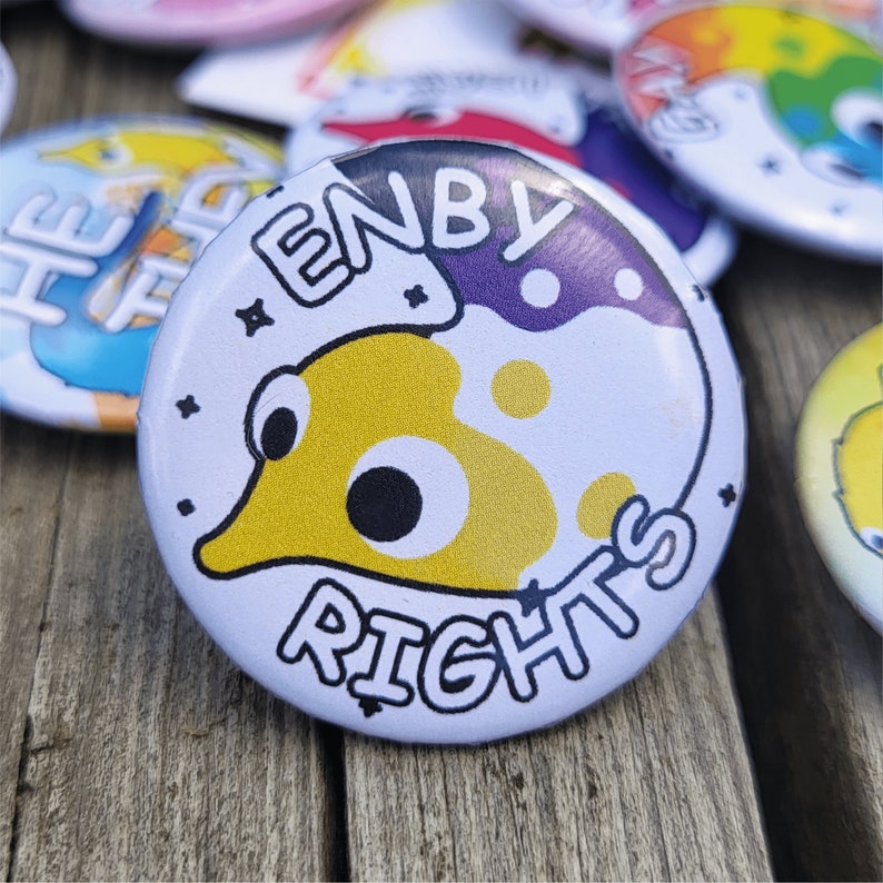 1 Worm on a String Pride Pins - Etsy