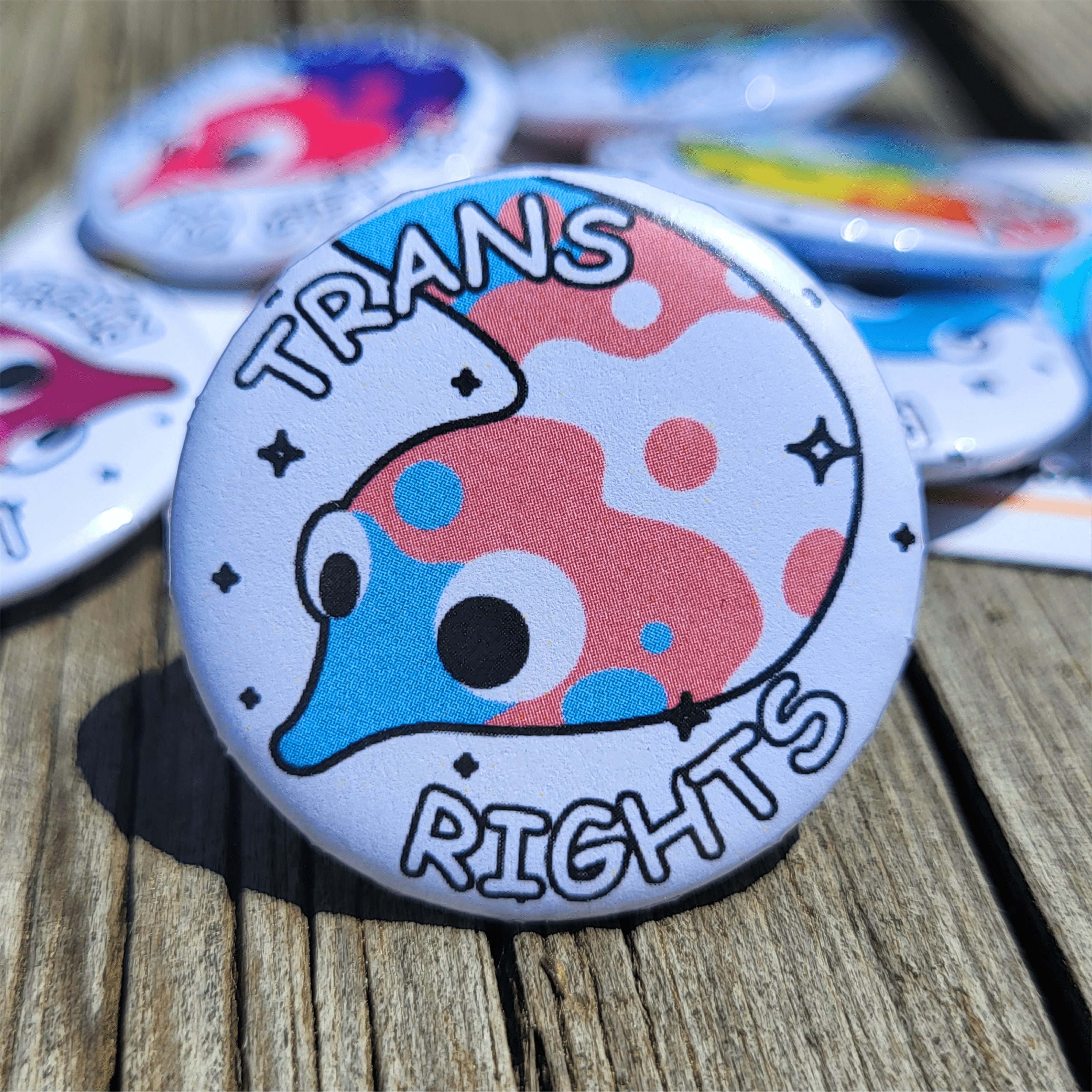 1" Worm on a String Pride Pins - Etsy