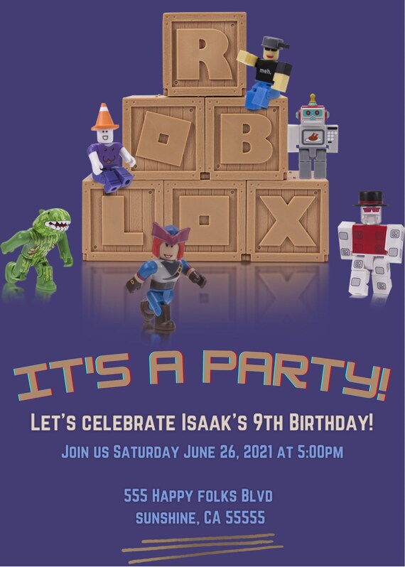 Roblox Invitation | Etsy