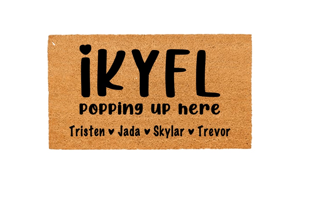 IKYFL Doormat Stencil Svg - Etsy
