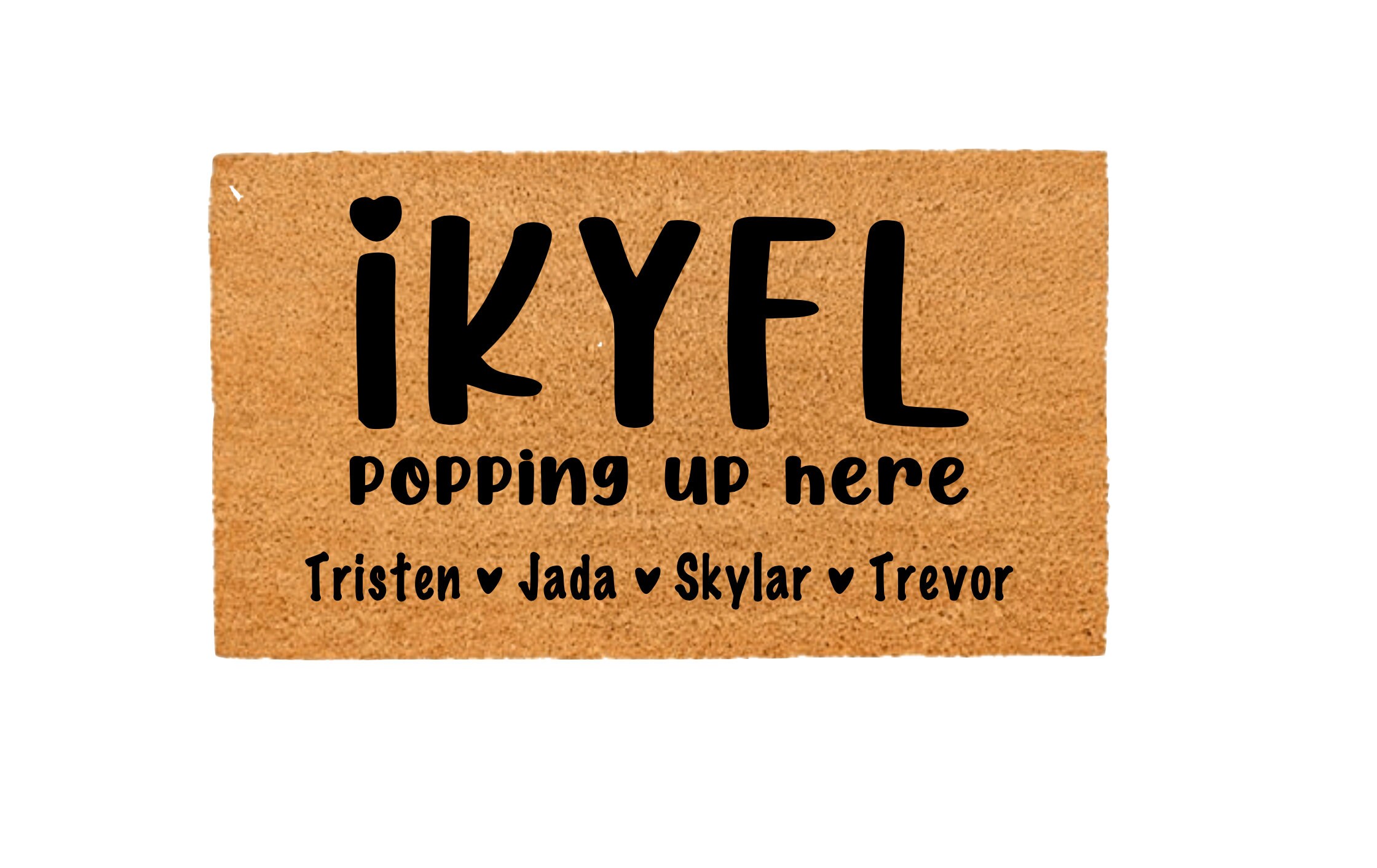 IKYFL Doormat Stencil Svg - Etsy