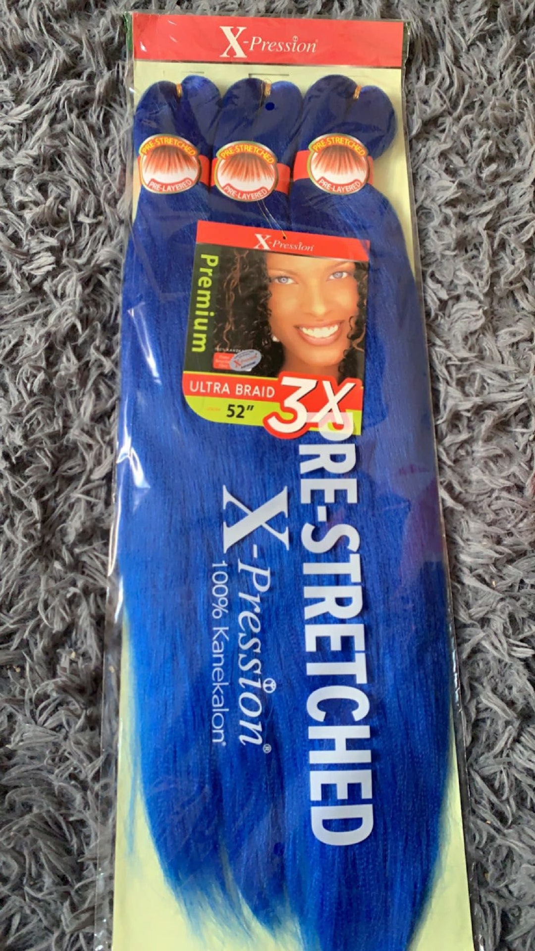 Blue 3 X Pre-stretched Hair for Easy Braid Ready to Use . 52 Inches - Etsy
