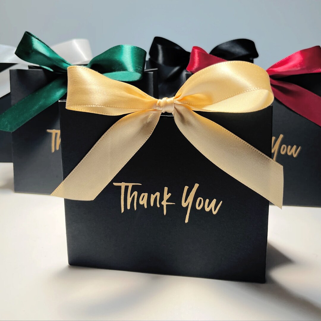 10 20 Pcs Thank You Candy Gift Bags Black Green Bags Thank You in ...