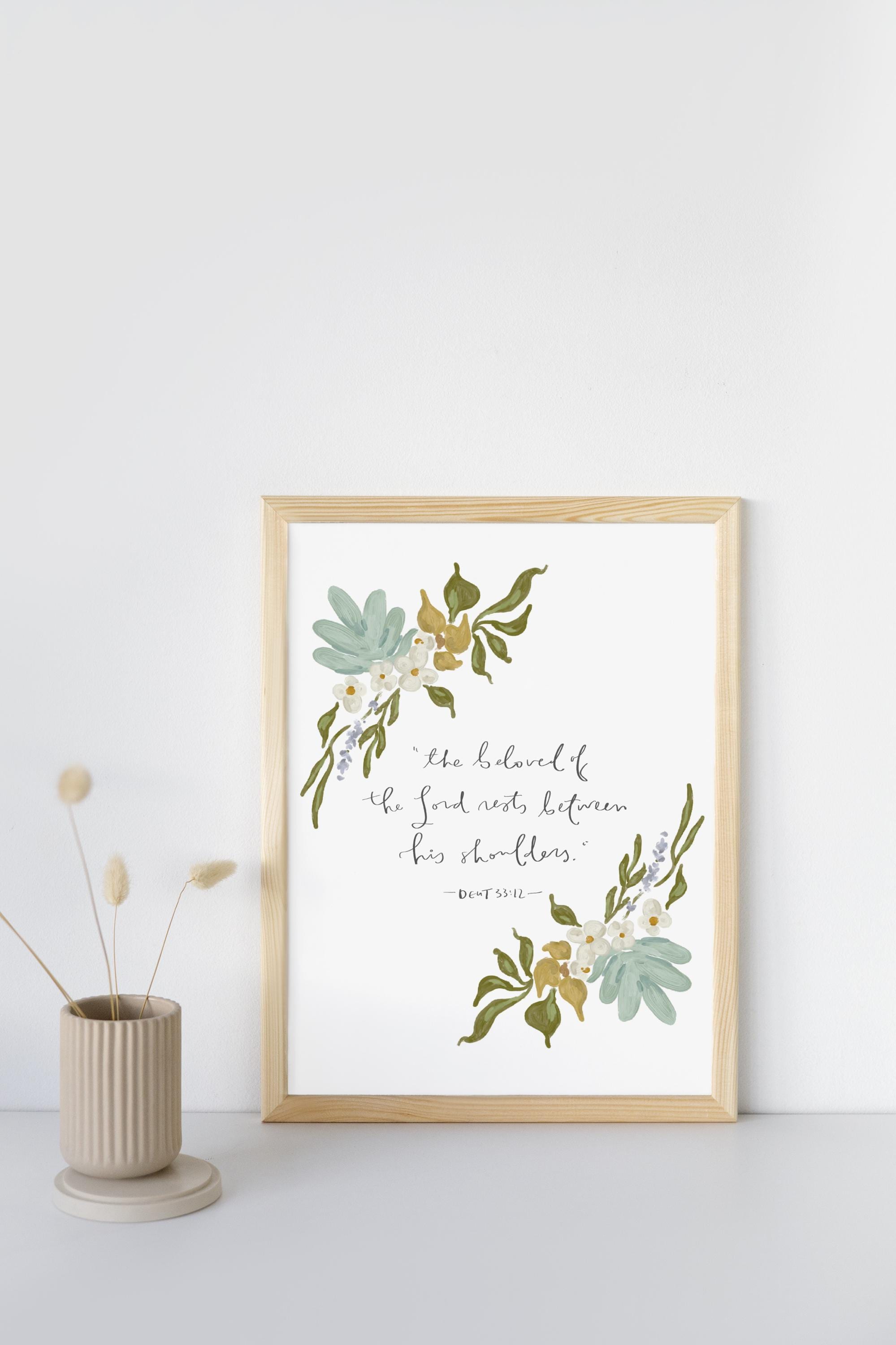 Floral Bible Verse Print: Daisy Flower Art (digital Download) - Etsy