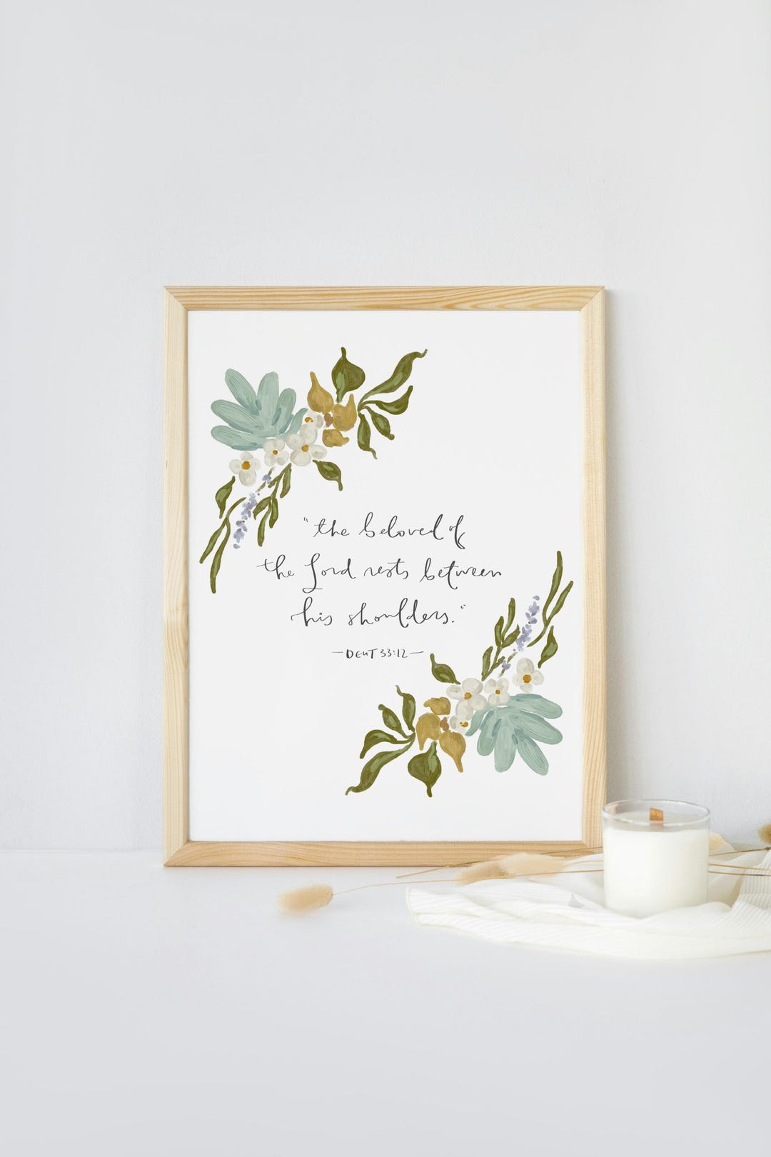 Floral Bible Verse Print: Daisy Flower Art (digital Download) - Etsy
