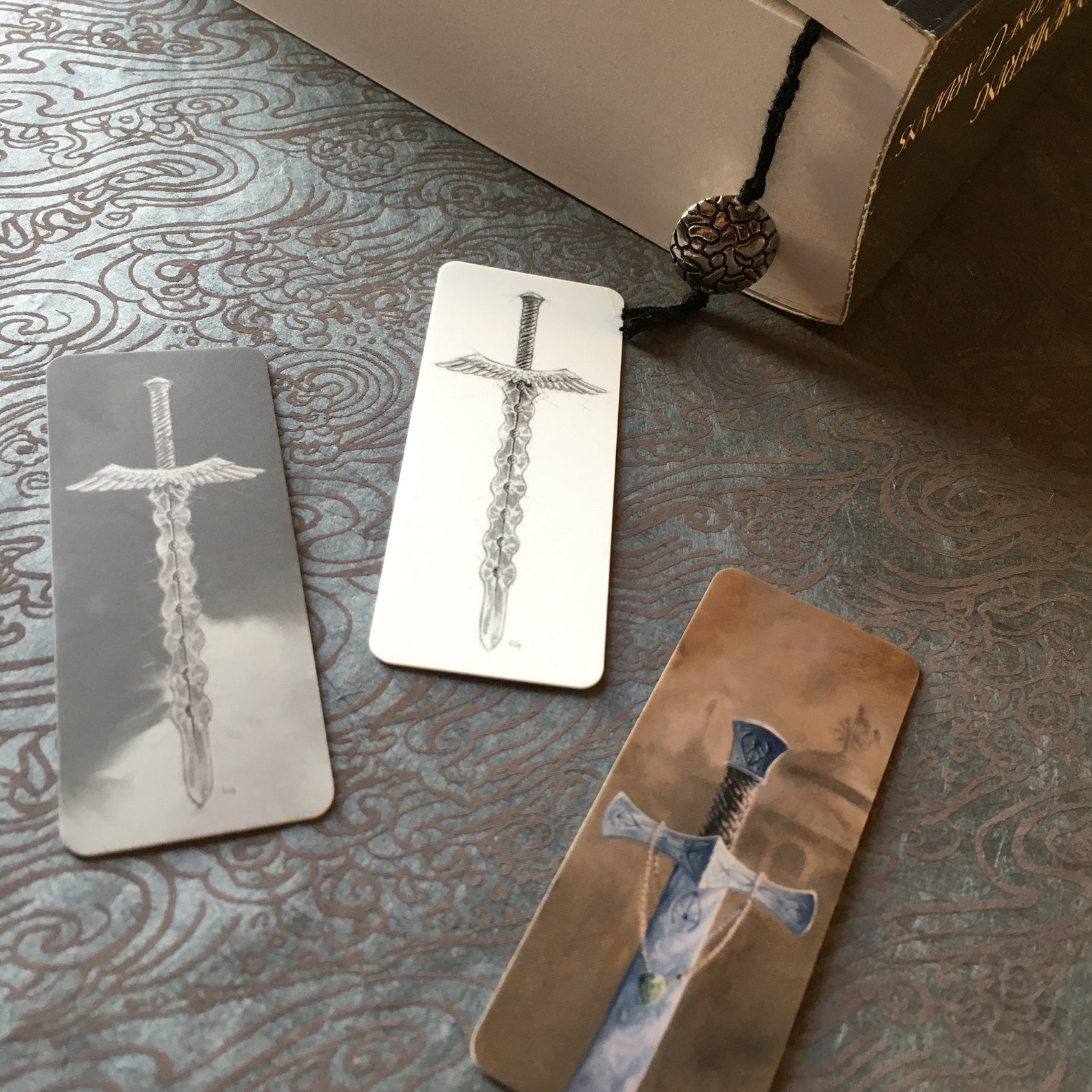 MINI BOOKMARK SET, Sword Image Bookmarks, Fantasy Art, Book Lover Gift ...