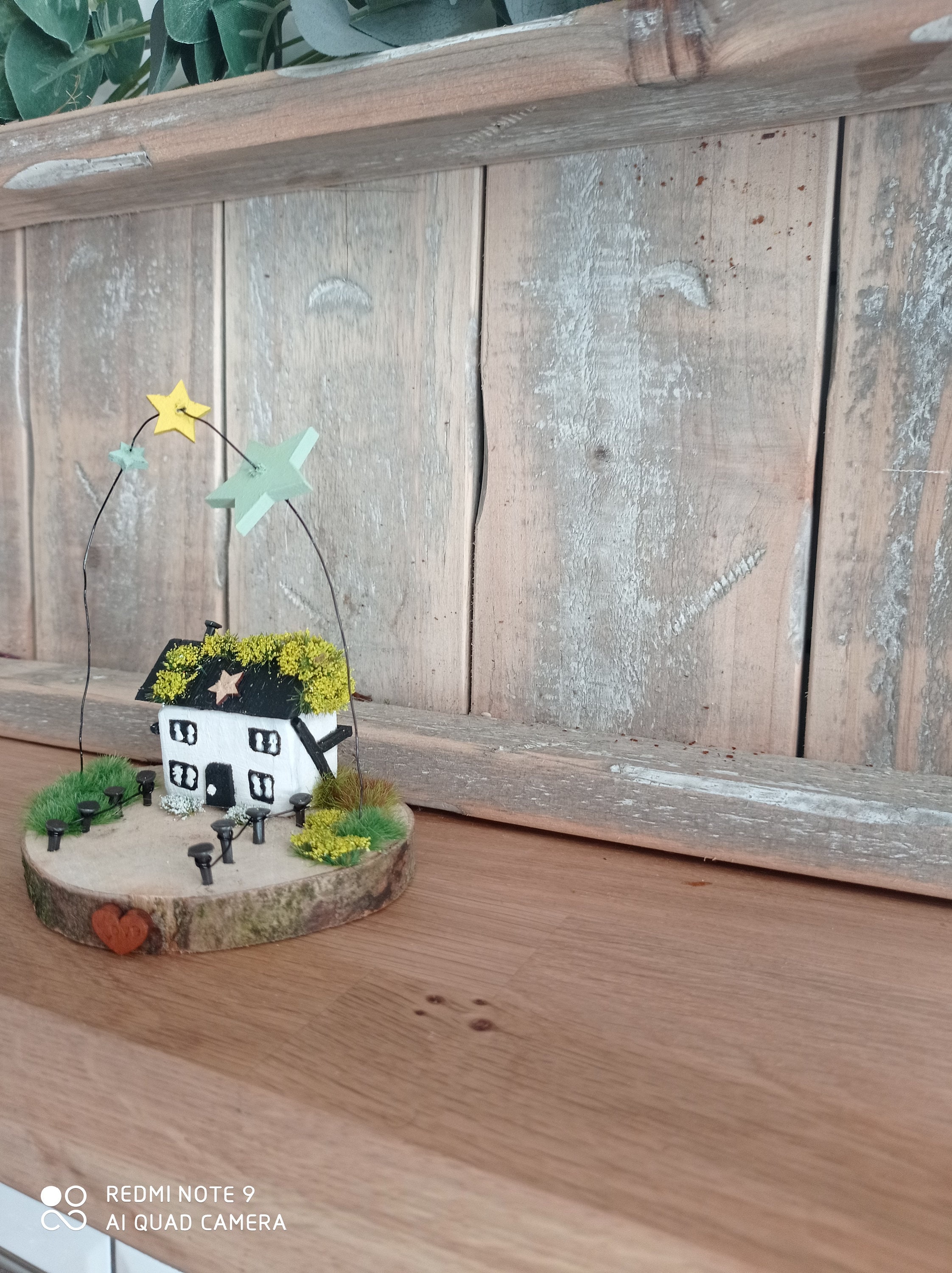 Starry Cottage - Handmade Mini Wooden Rustic House - Etsy