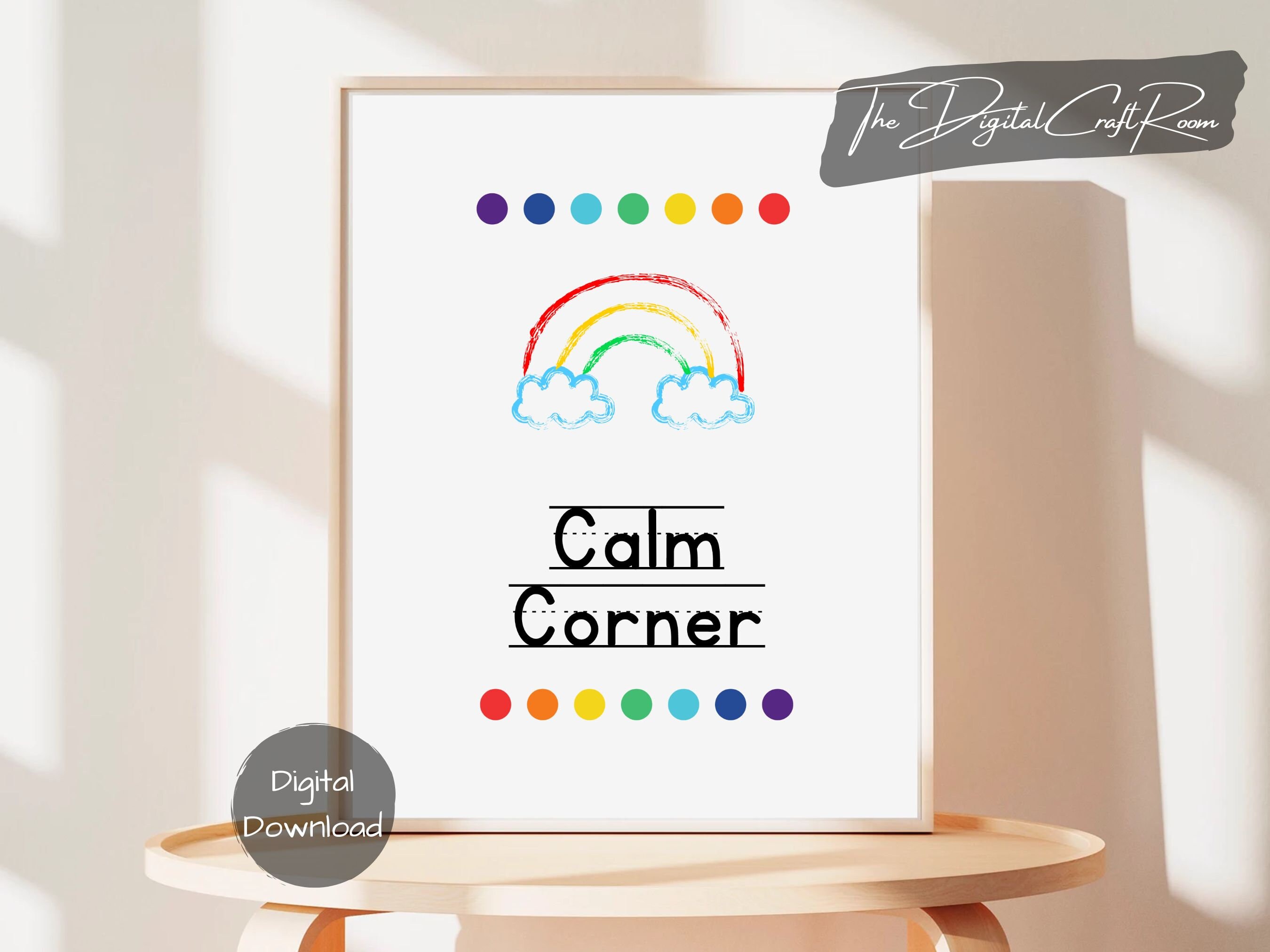Calming Corner Poster, Classroom Decor Printable, Mental Health Poster ...