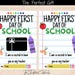 Printable First Day of School Gift Card Holder, Welcome Back to School ...