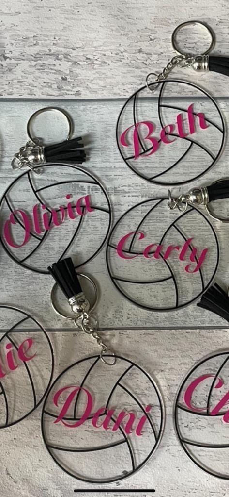 Personalised Netball Keyring / Perfect for Netball Teams - Etsy UK