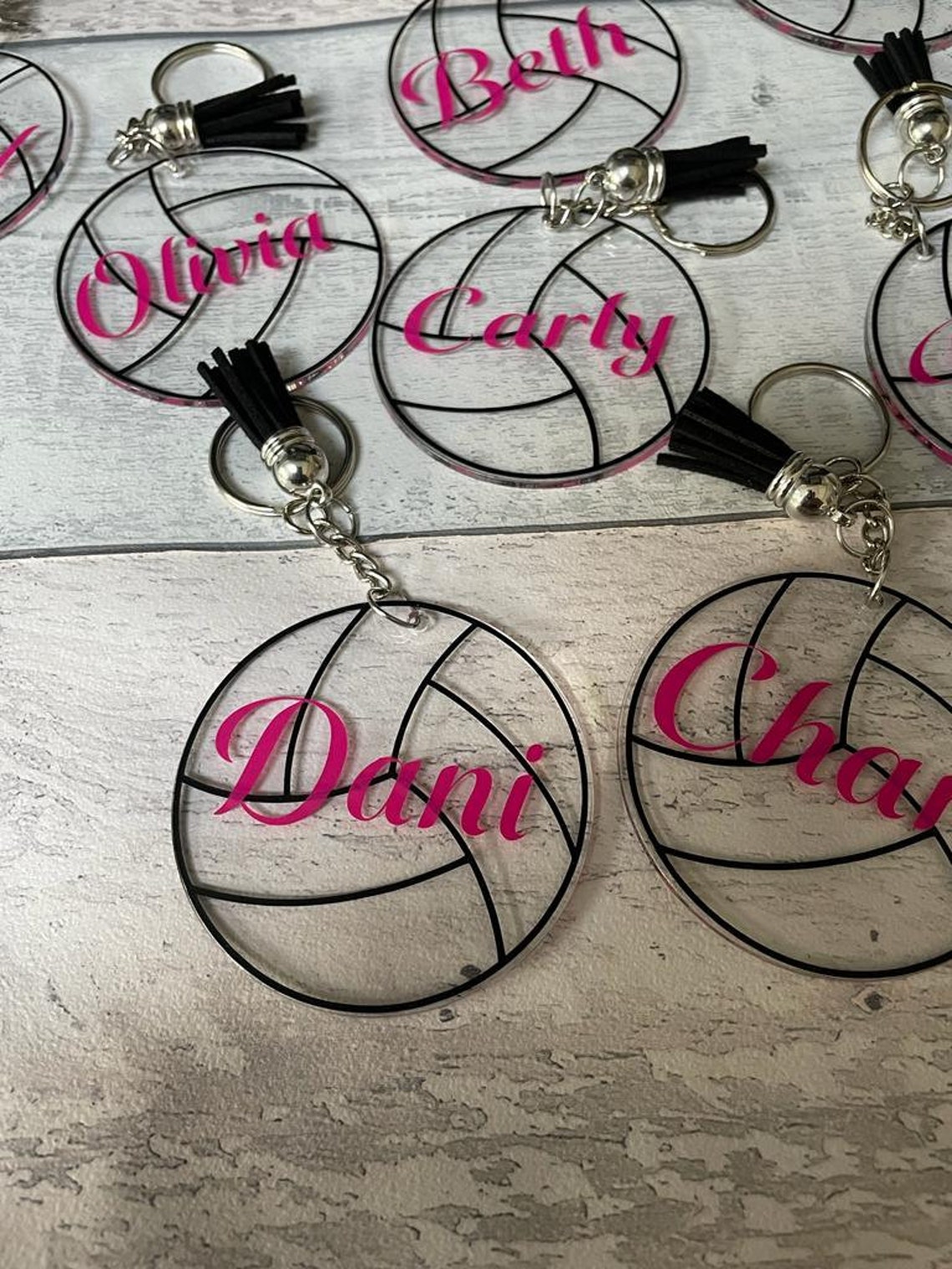 Personalised Netball Keyring / Perfect for Netball Teams - Etsy UK