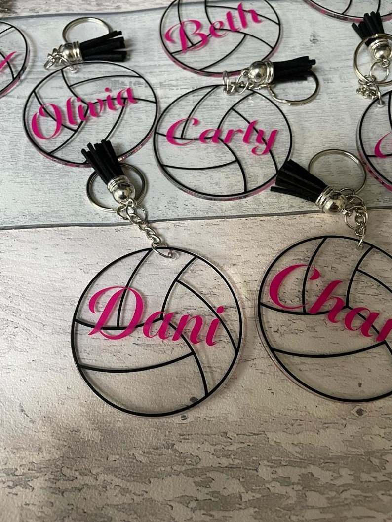 Personalised Netball Keyring / Perfect for Netball Teams - Etsy UK