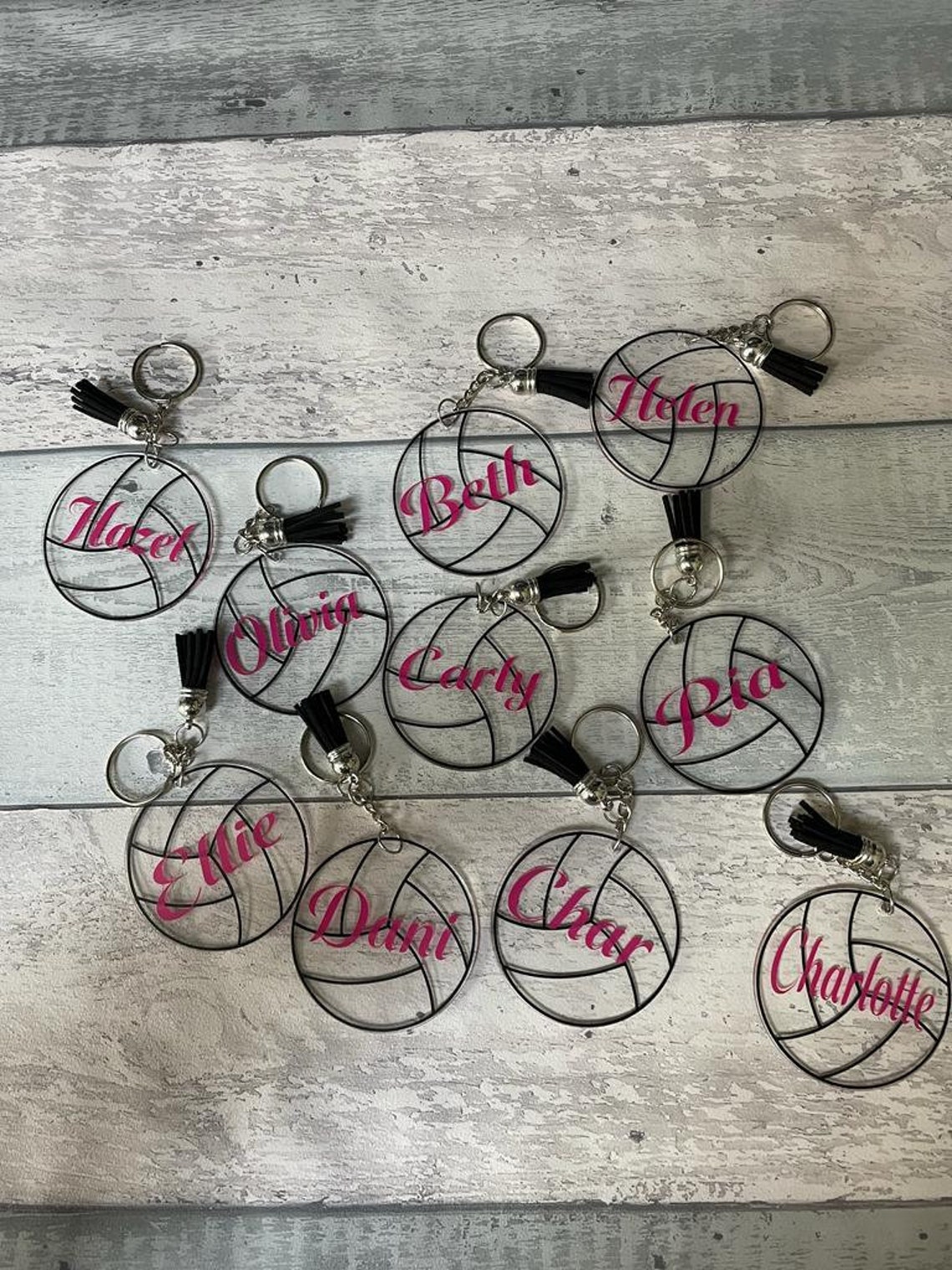Personalised Netball Keyring / Perfect for Netball Teams - Etsy UK