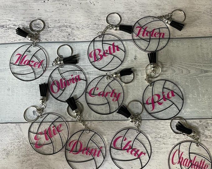 Personalised Netball Keyring / Perfect for Netball Teams - Etsy UK