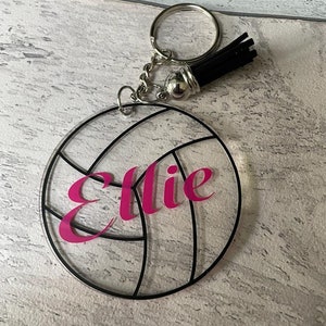 Personalised Netball Keyring / Perfect for Netball Teams - Etsy UK