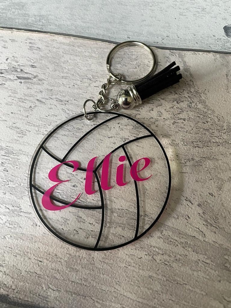Personalised Netball Keyring / Perfect for Netball Teams - Etsy UK