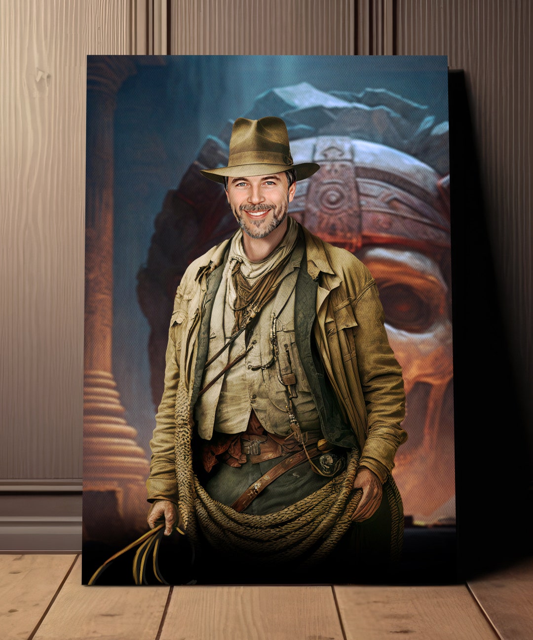 Indiana Jones Portrait for Posters or Canvases | Funny Portrait ...