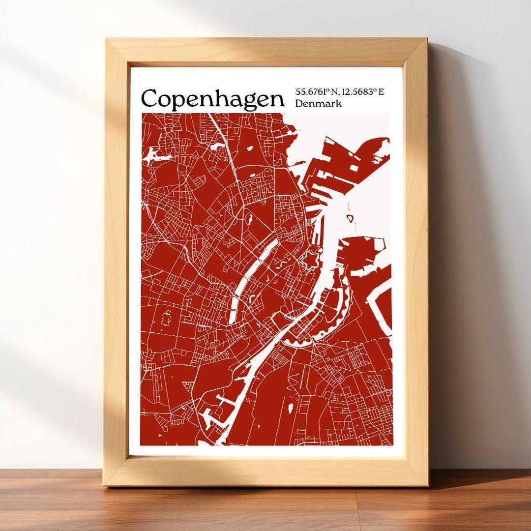 Personalized Location Map Print, Custom Color Wall Art - Etsy