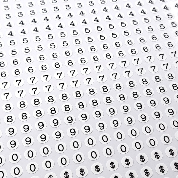 Typewriter Numbers - Etsy