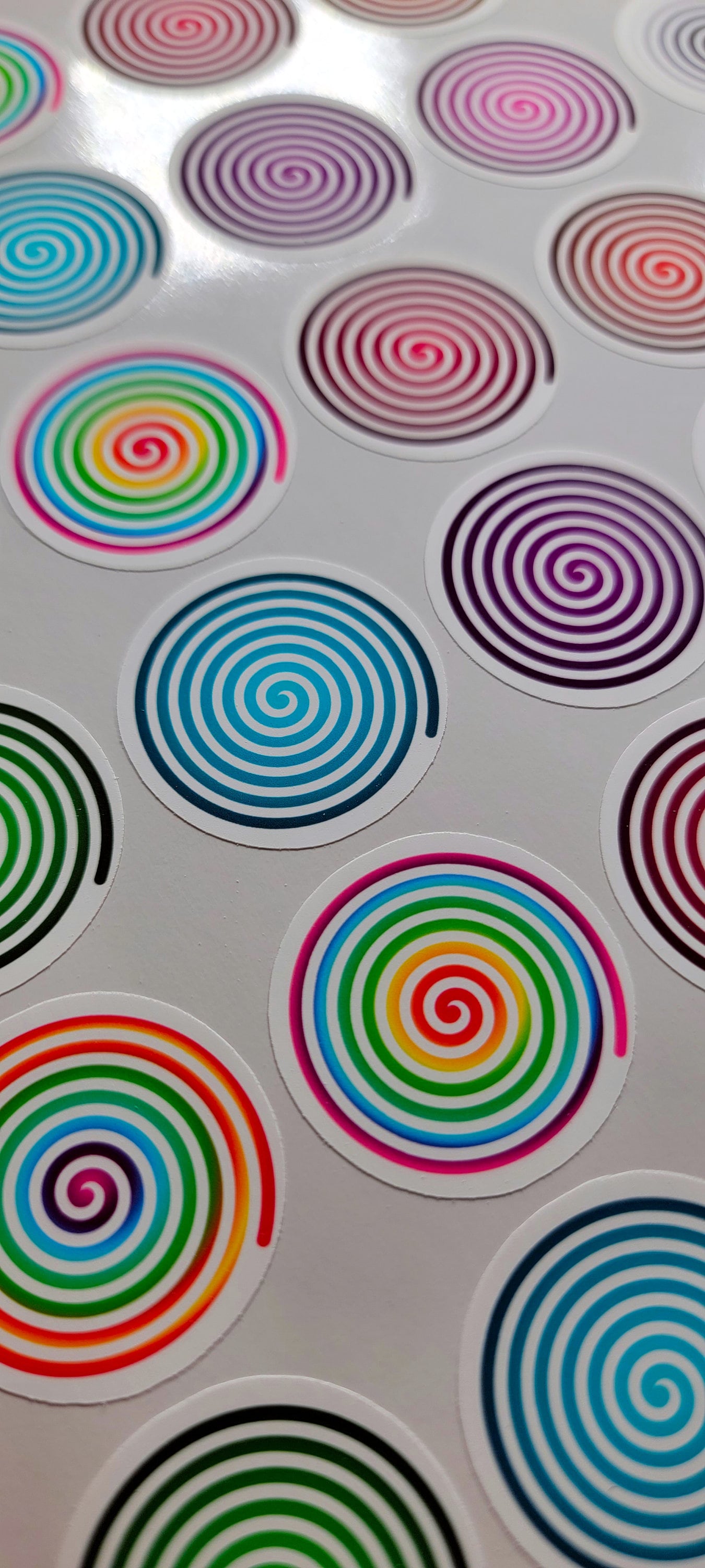 30 Stickers Optical Illusion Spiral Eye Tricks Gaze Hypnosis Planner ...