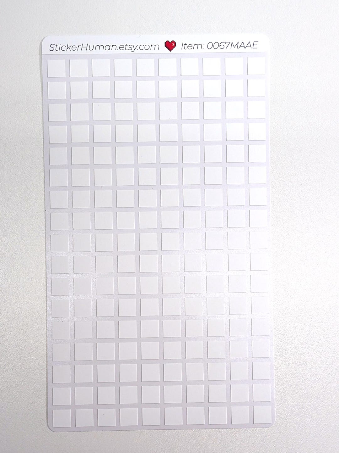 Square Stickers / White / Colorable / Writeable / Planners / Notebooks ...