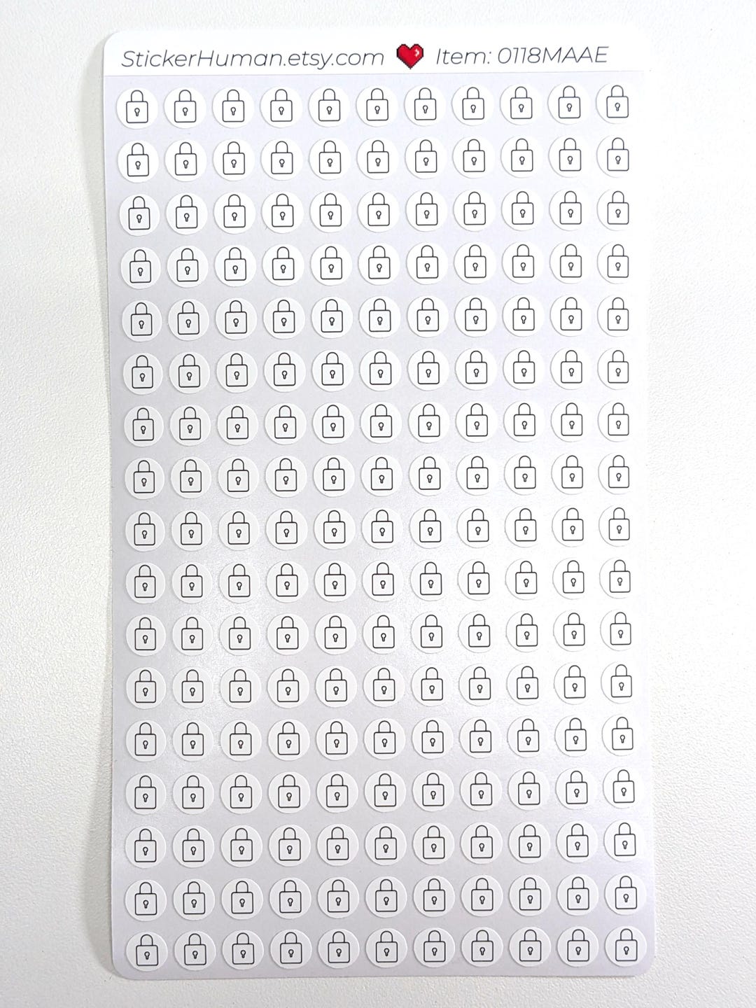 Padlock Stickers / White / Colorable / Writeable / Journals / Notebooks ...