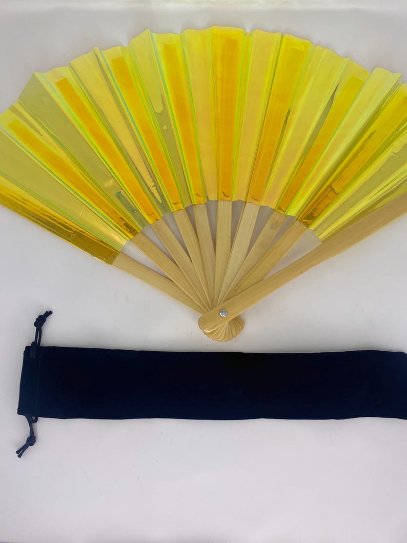 Amber Luminous Festival Fan/iridescent Hand Fan - Etsy