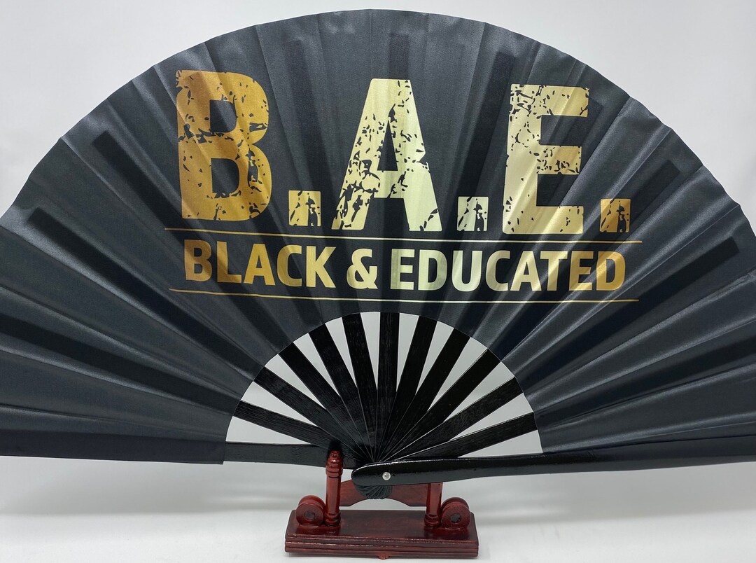 Black and Gold B.A.E Bamboo Hand-fan: Unleash Your Inner Dramafestival ...