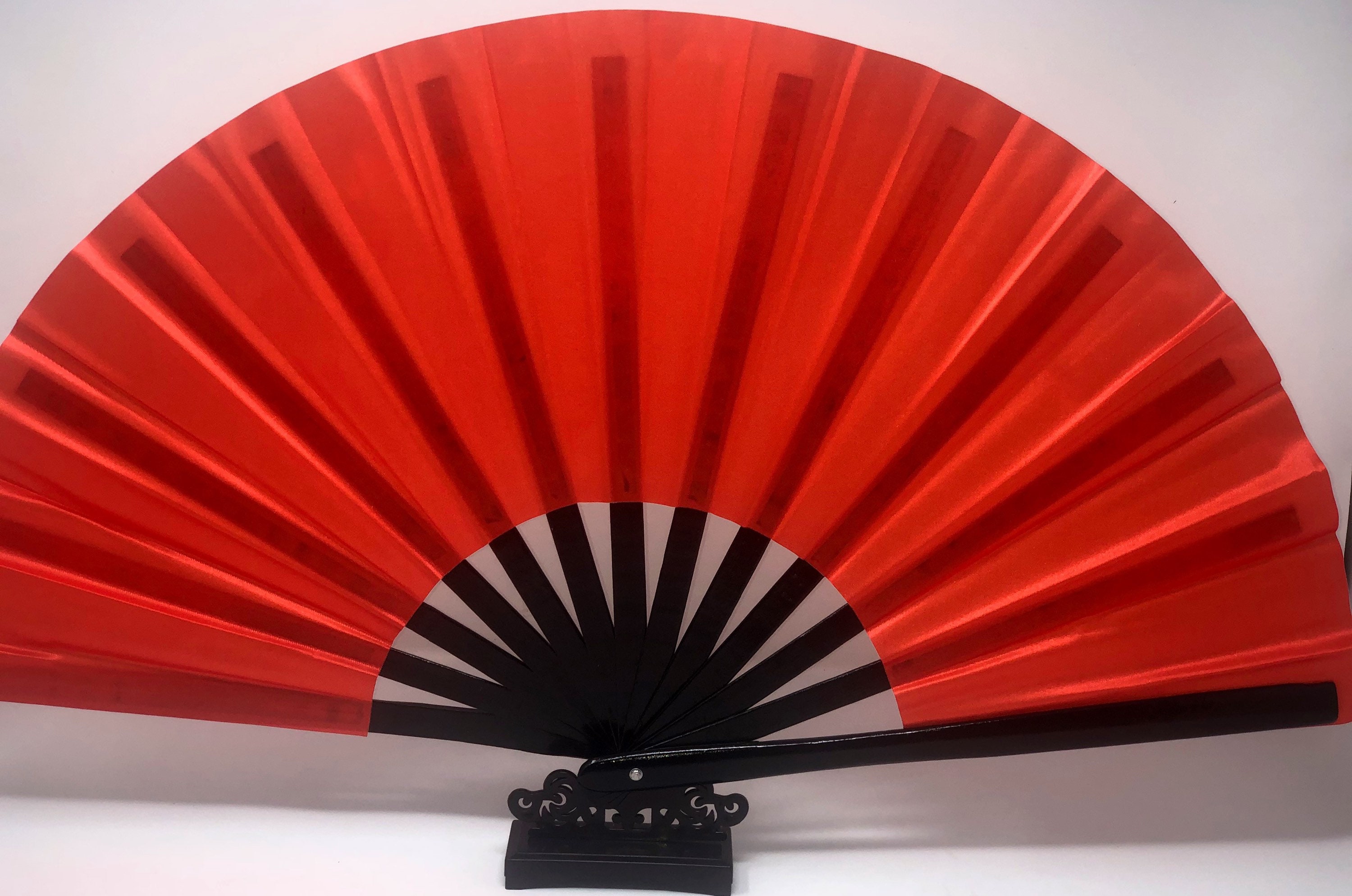 Command Attention With Our Red & Black Bamboo Hand-fanstatement ...