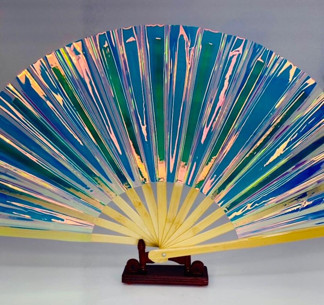 Luminous Festival Fan/iridescent Hand Fan - Etsy