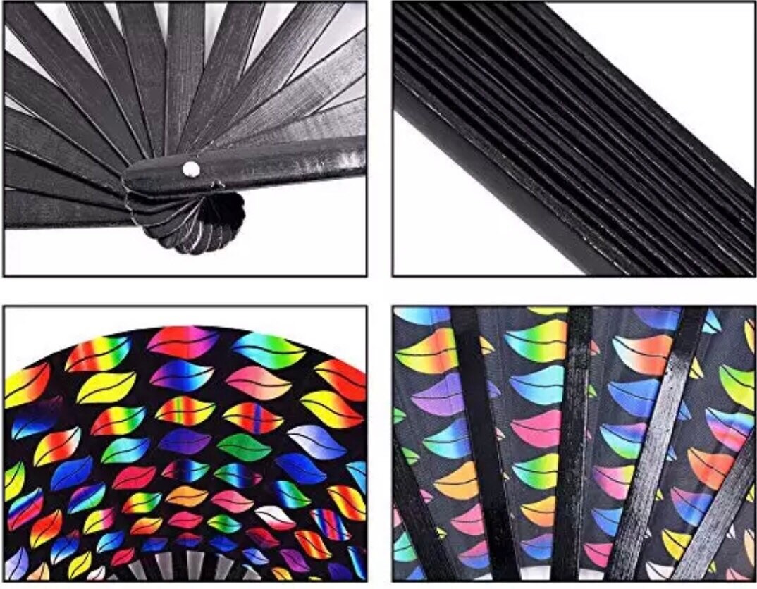 Exclusive HOT AF Custom Designed Bamboo Clack Fanwedding Hand Fanrave ...