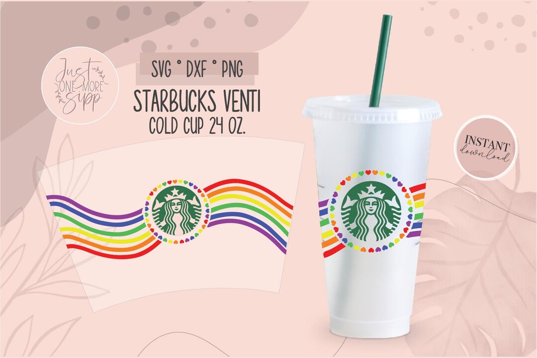 Pride Starbucks Wrap Svg LGBT Svg Cold Cup Svg SVG for - Etsy