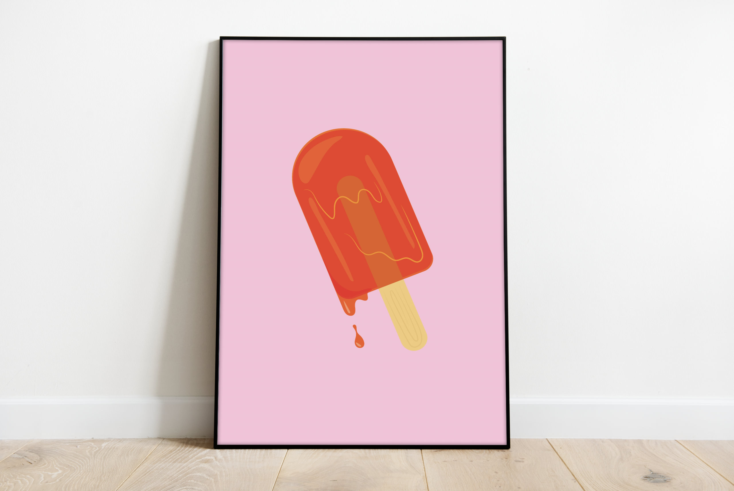 Popsicle Print, Colourful Poster, Digital Art Download, Fun Home ...