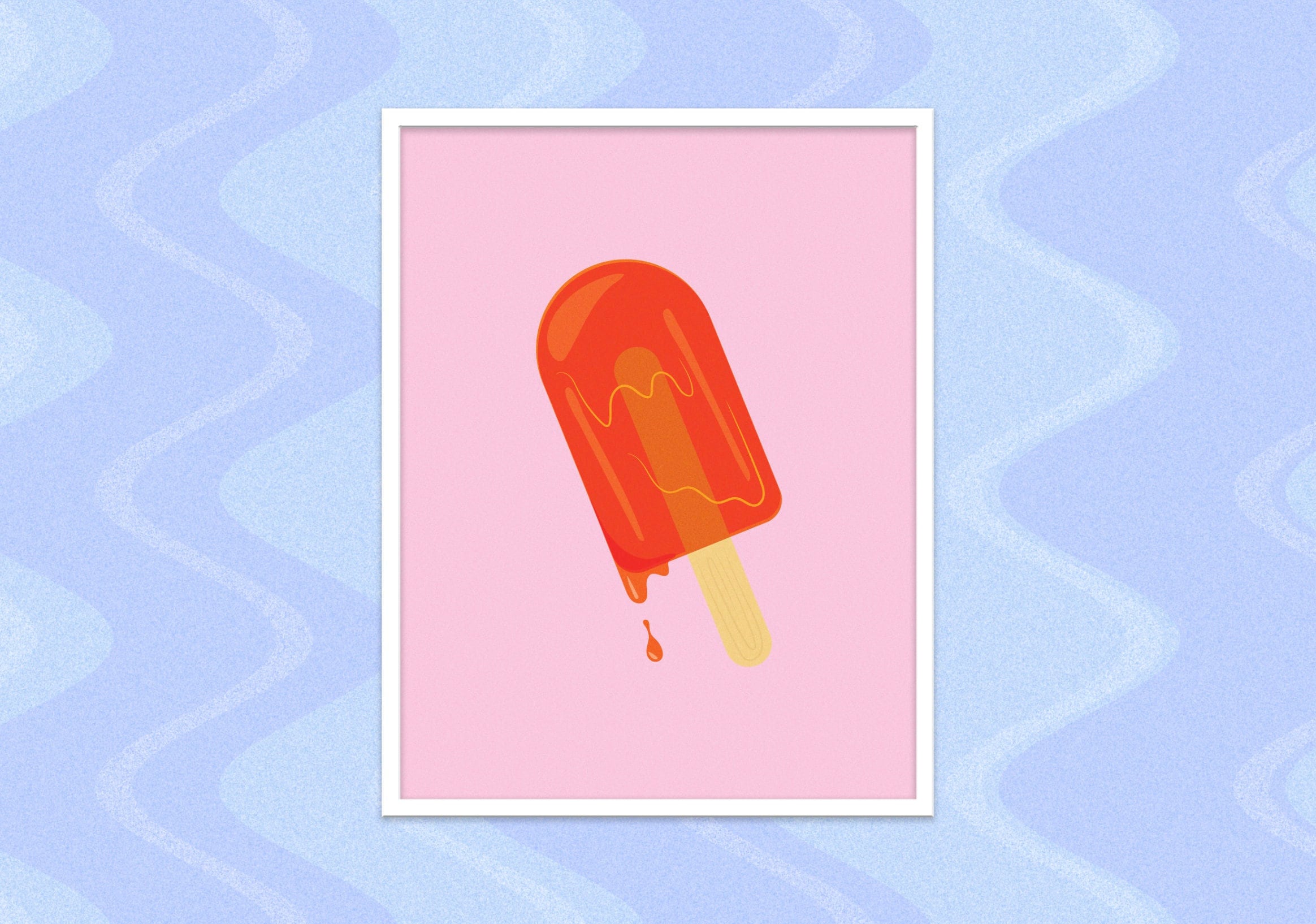 Popsicle Print, Colourful Poster, Digital Art Download, Fun Home ...
