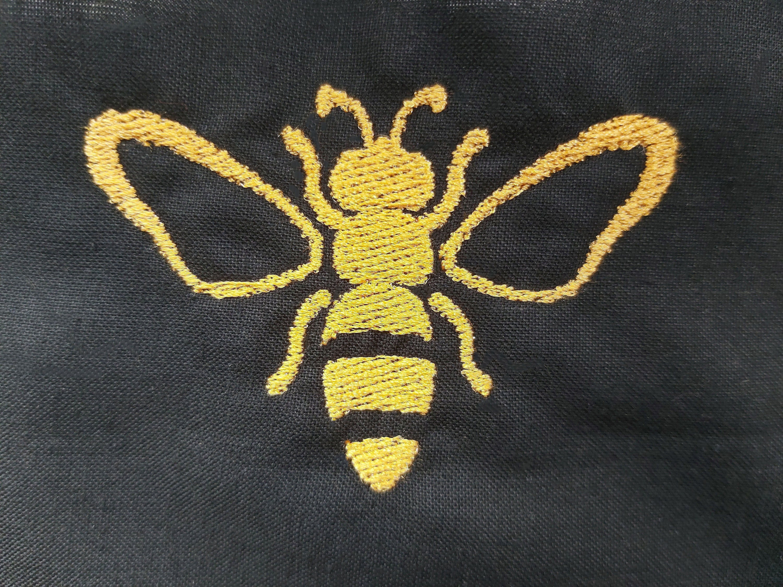 Gold Bee Outline Embroidered T-shirt - Etsy UK