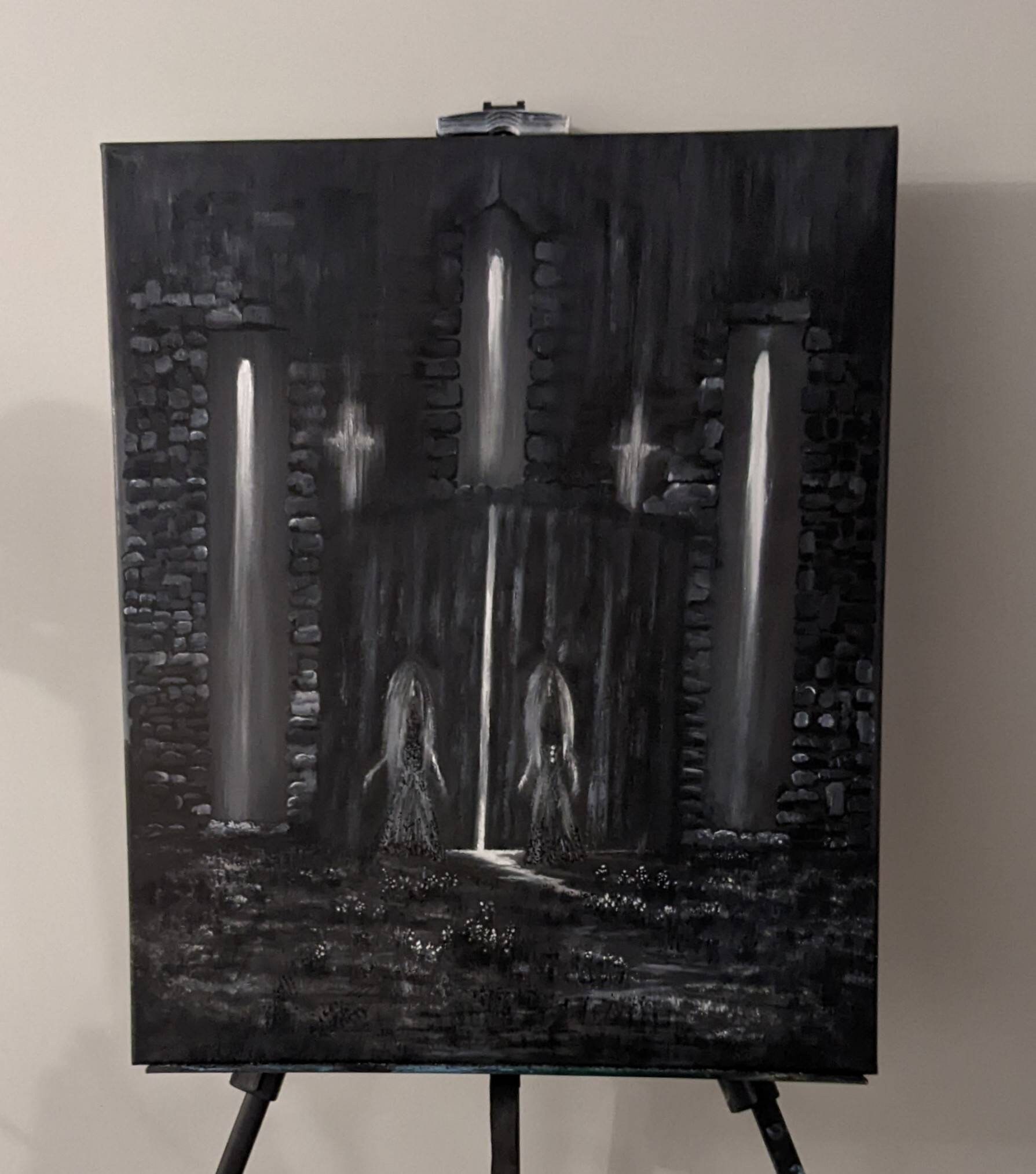 Gothic Canvas Painting - munimoro.gob.pe
