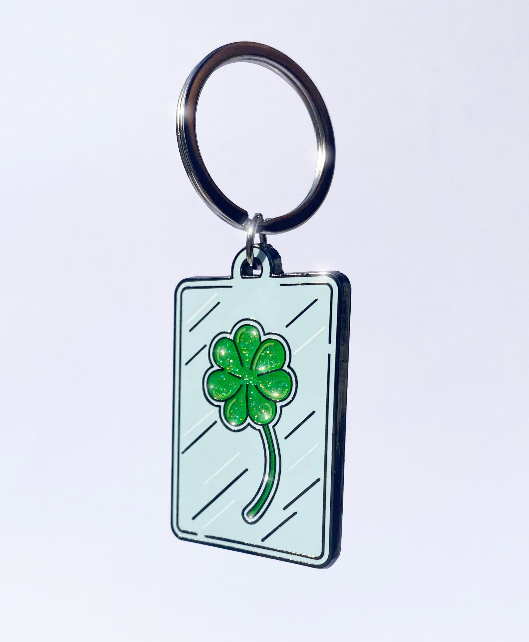 Futurama Luck of the Fryrish Keychain - Seven Leaf Clover - Etsy