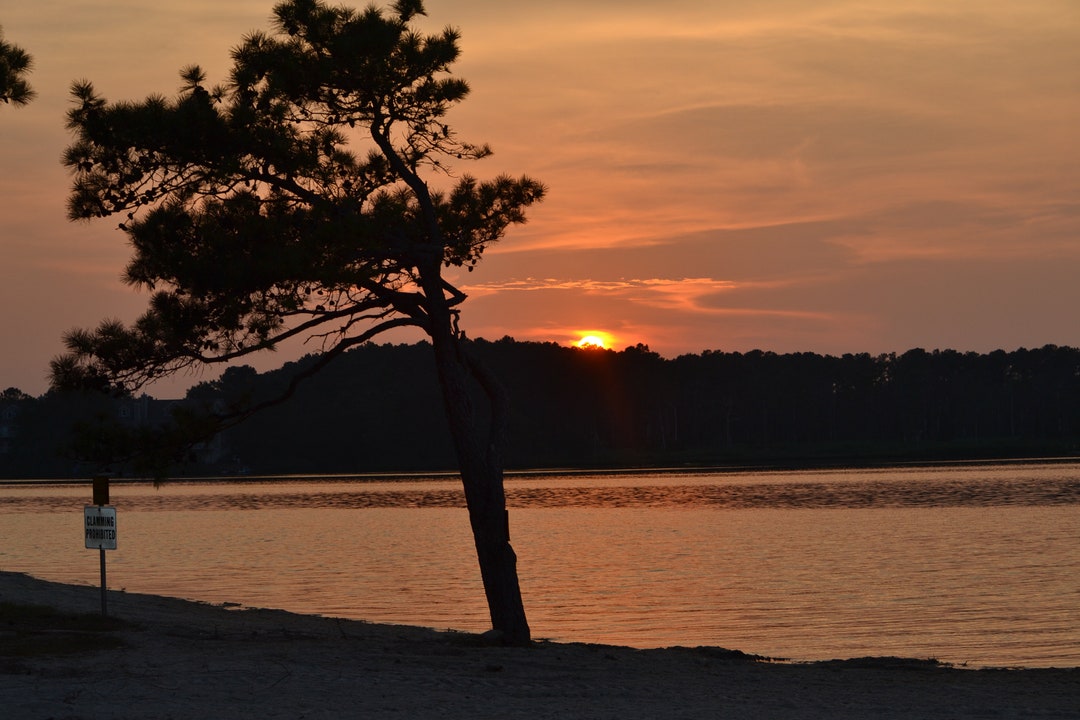 Sunset Bethany Beach DE Salt Pond - Etsy