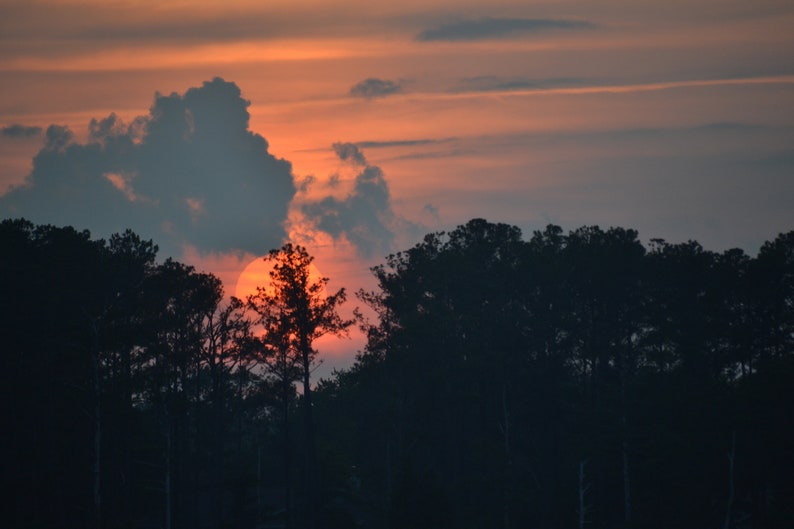 Sunset Bethany Beach DE Salt Pond - Etsy