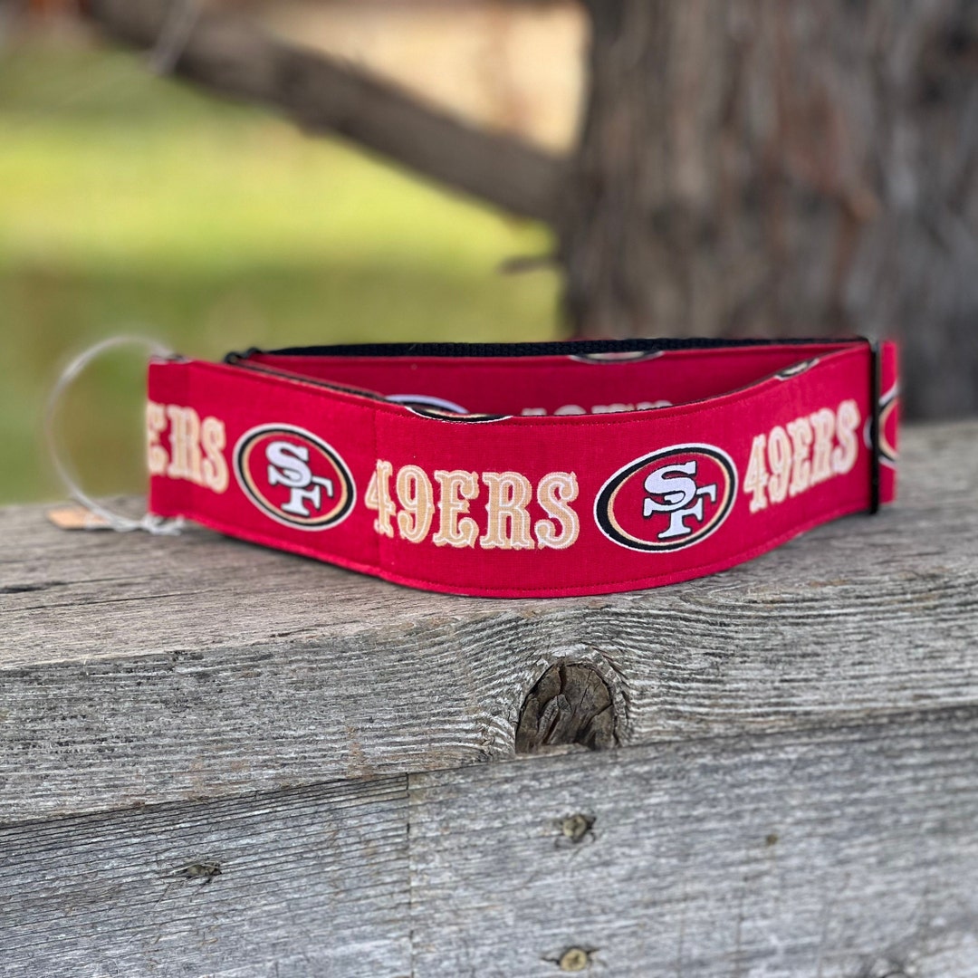 The 49ers Dog Collar ~ San Francisco Dog Collar ~ NFL Dog Accessories ...