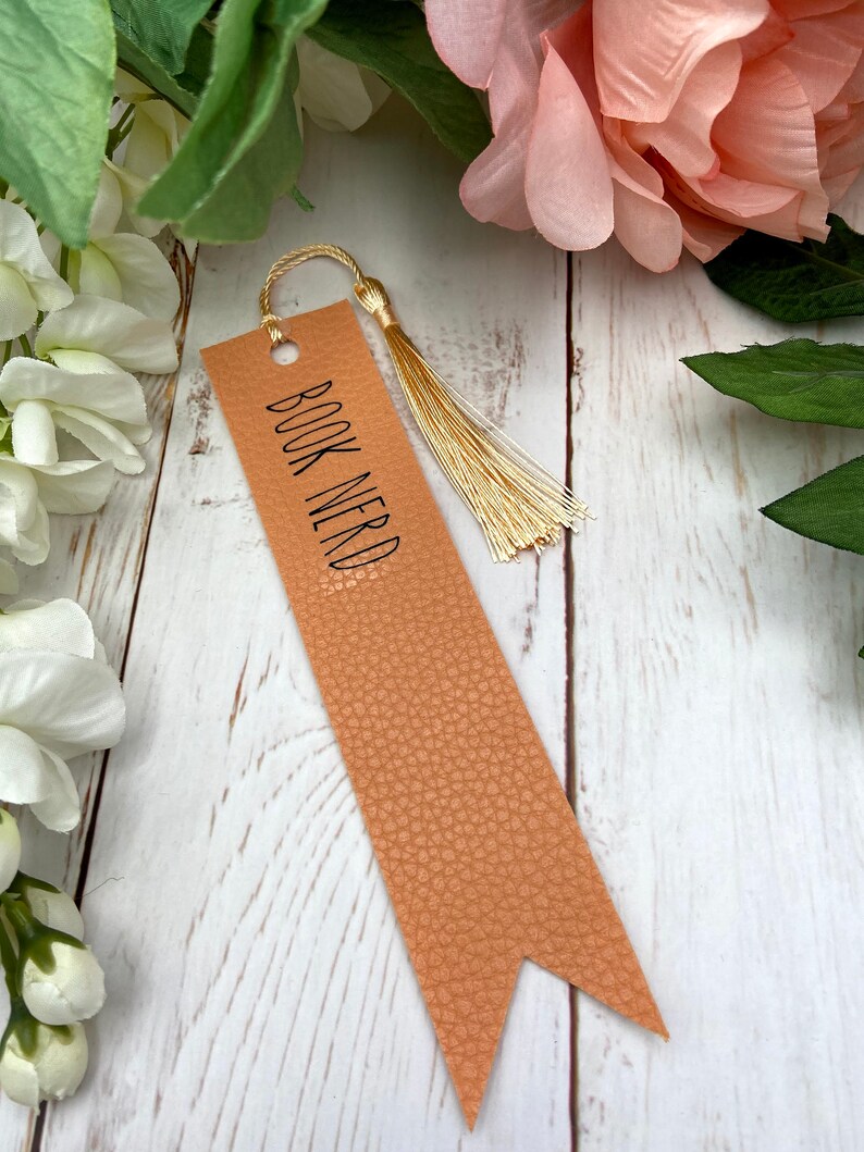 FIRE SALE CLEARANCE - Faux Leather Bookmarks With Tassels, Classic ...