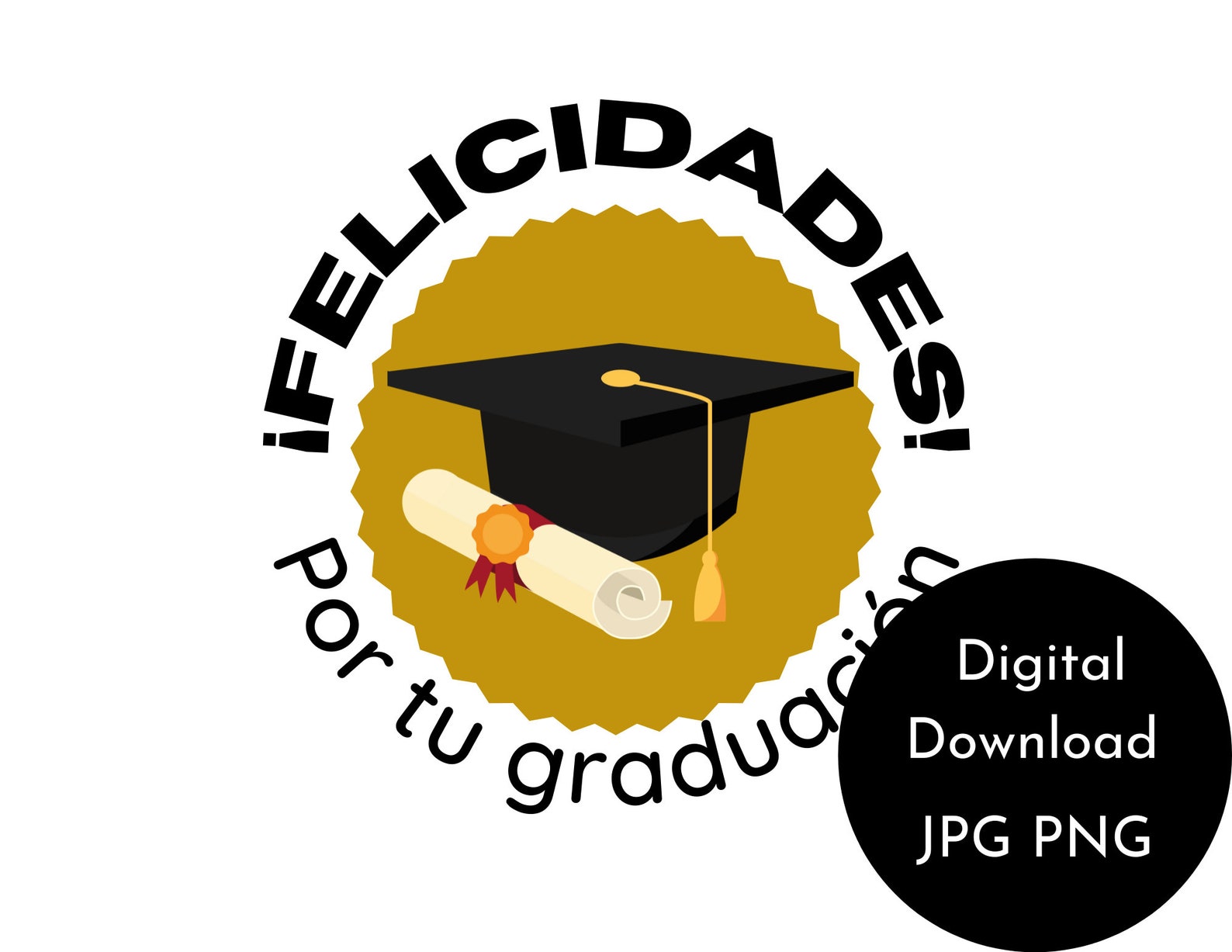 Felicidades Graduacion | Congrats Grad | Digital Download - Etsy