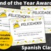End-of-the-year Award in Spanish | Reconocimiento | Digital Download ...