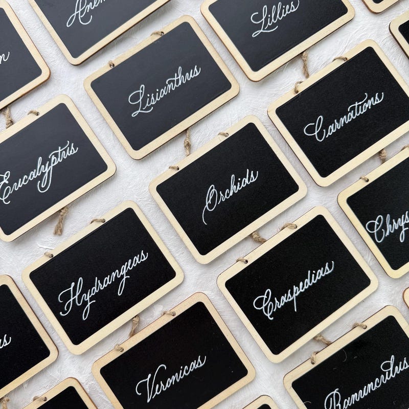 Chalkboard Tags - Etsy